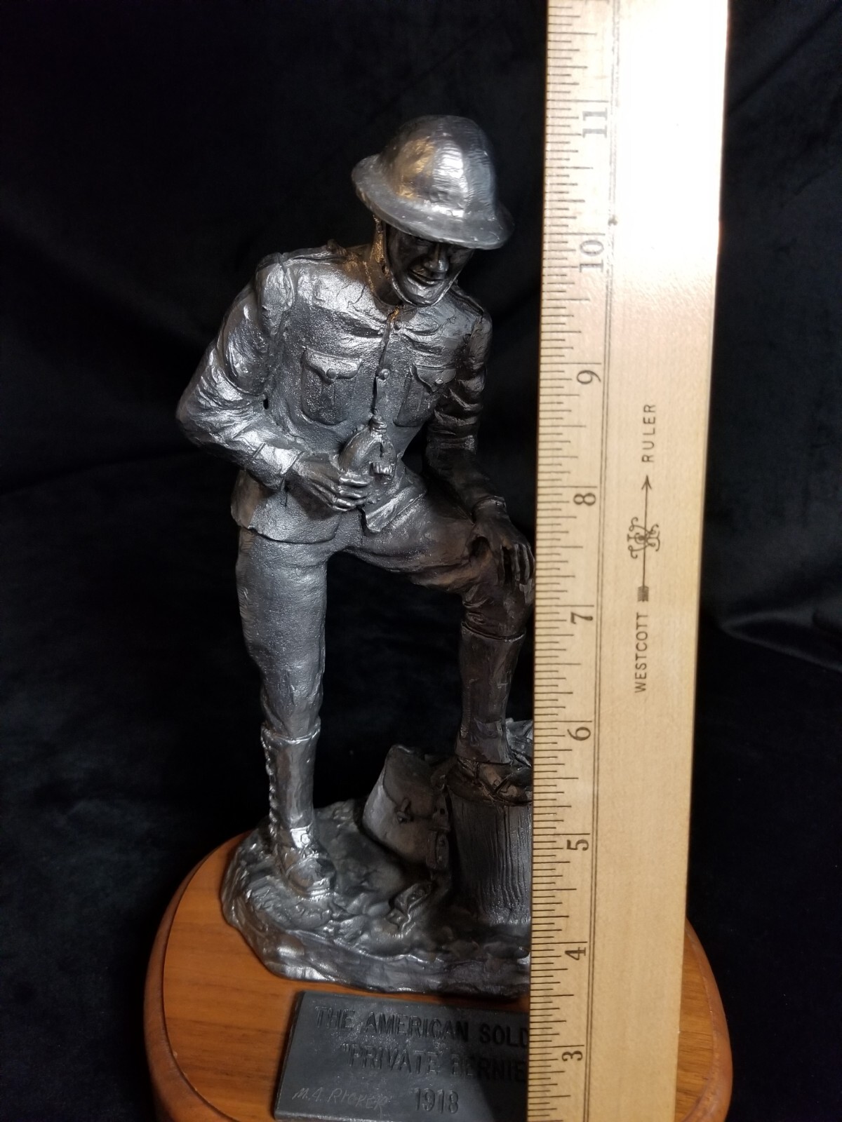 Michael Ricker Pewter Sculpture The American Soldier Private Bernie ...