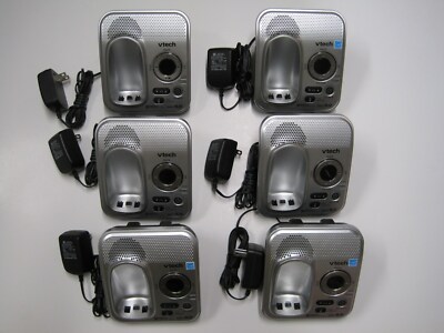 Lot of 6 Vtech Cordless Phone Main Base For CS6229 CS6228 CS6219 CS6209 ...