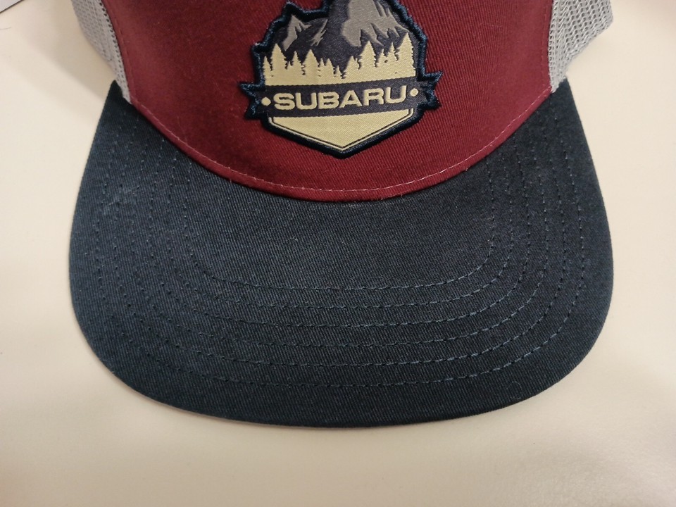 Genuine Subaru Logo Recycled Mountains Cap Hat STi Forester Red ...
