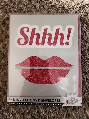 SHHH! Its A Surprise Party Save The Date 8 Envelopes and & Invitations ...