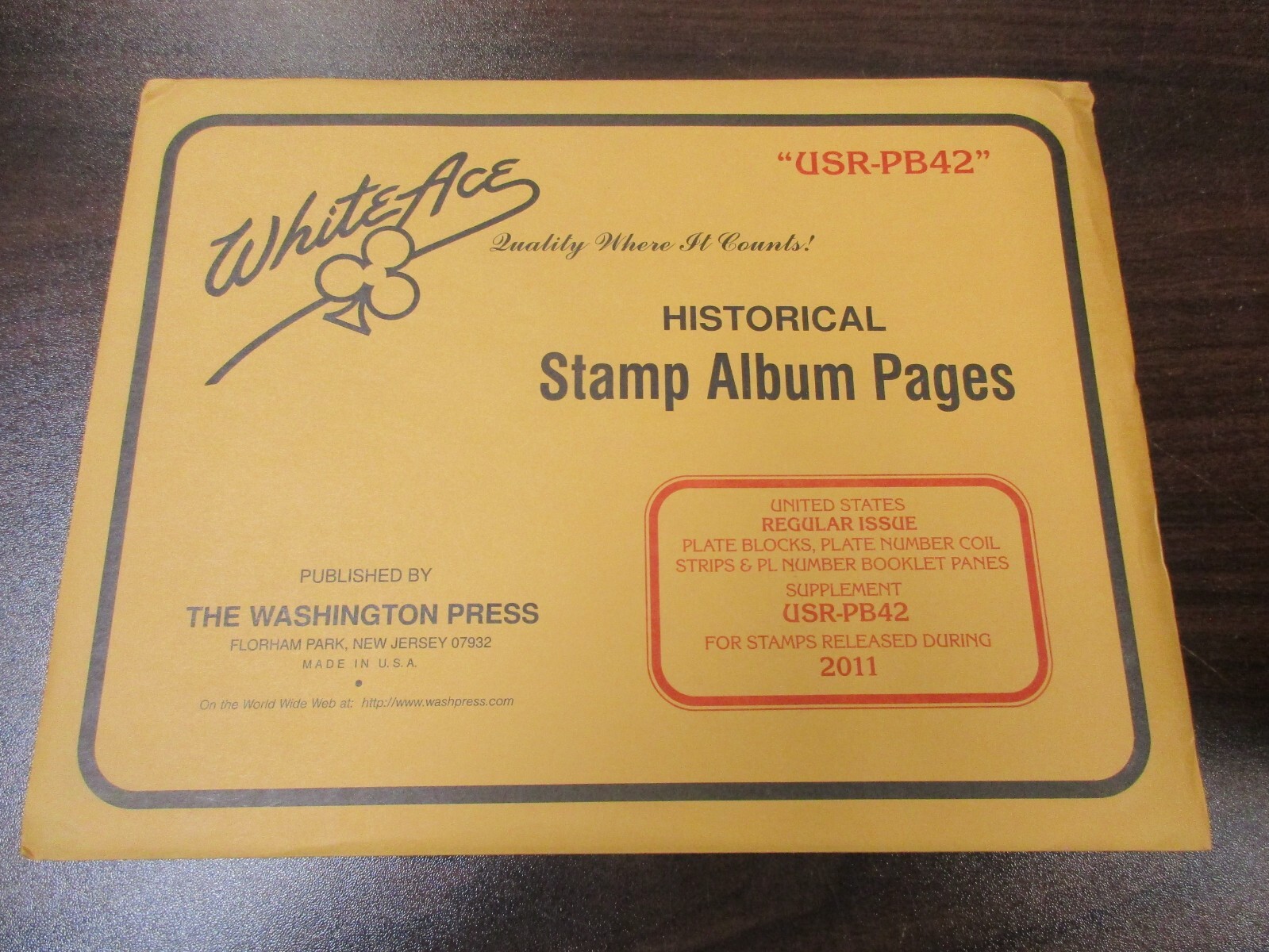 "WHITE-ACE" STAMP PAGES U.S REGULAR ISSUE #USR-PB42 ,2011 W/FREE SHP ...