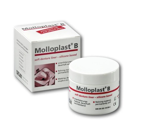 DETAX Dental Molloplast B Permanent Silicone Based Soft Relining ...