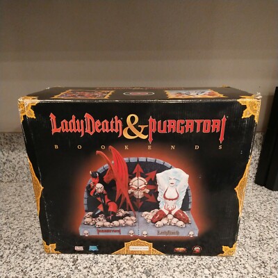 Lady Death & Purgatori Book Ends Figure Statue in Box Limited Edition ...