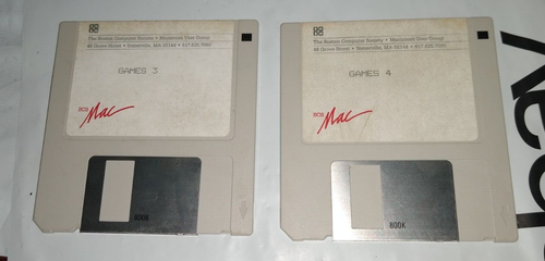 Lot (2)Software Apple Macintosh BCS Mac,Disks, Boston Computer Society ...