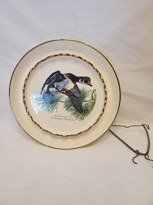 Louis Raymer Vintage Hand Painted Wood Duck Ashtray Trinket Bowl ...