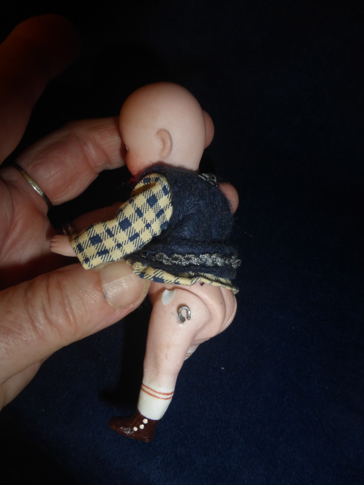 Antique German Kestner Googly Boy Doll On Wood Bobsled 4 1/4" SALE | eBay