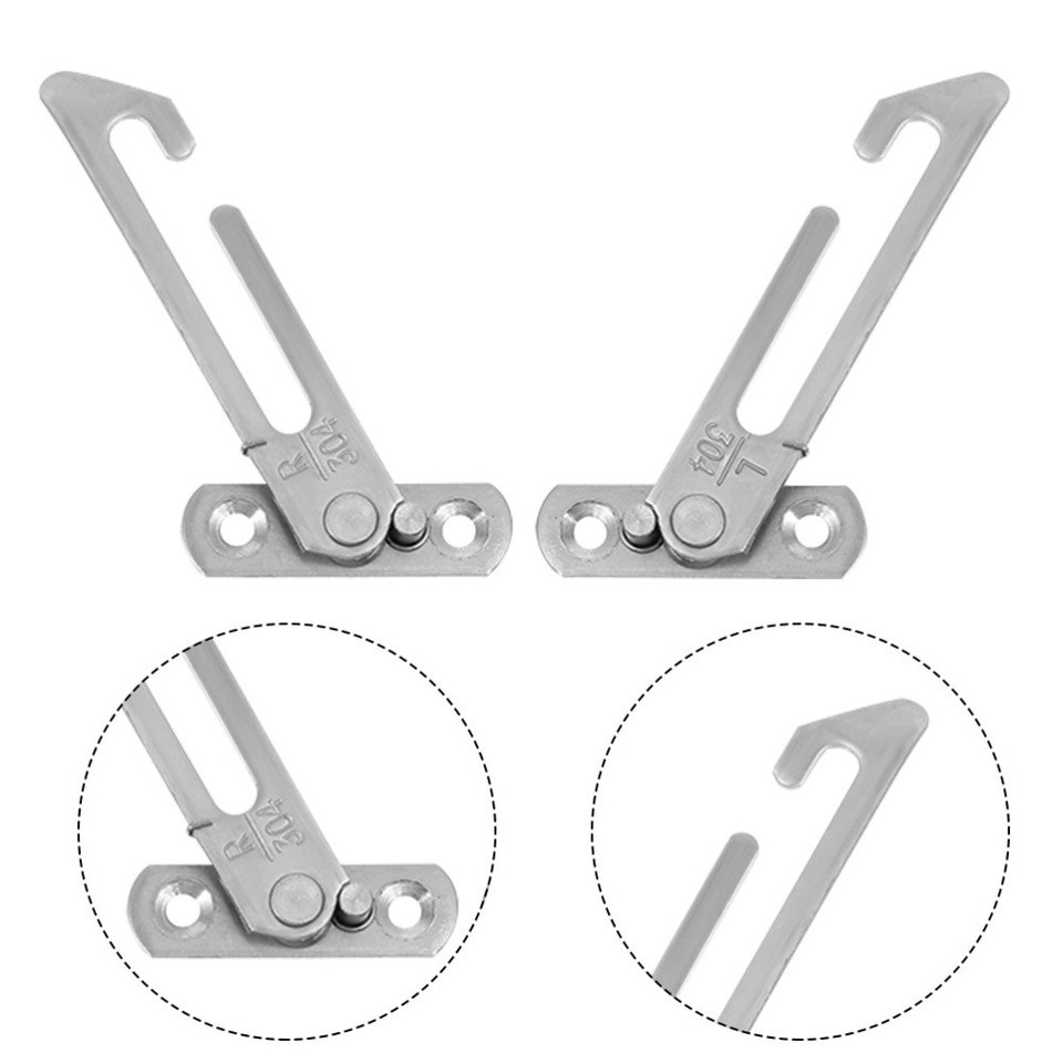 4 Pcs Window Safety Latch Adjustable Lock Opening Restrictor Child Baby ...