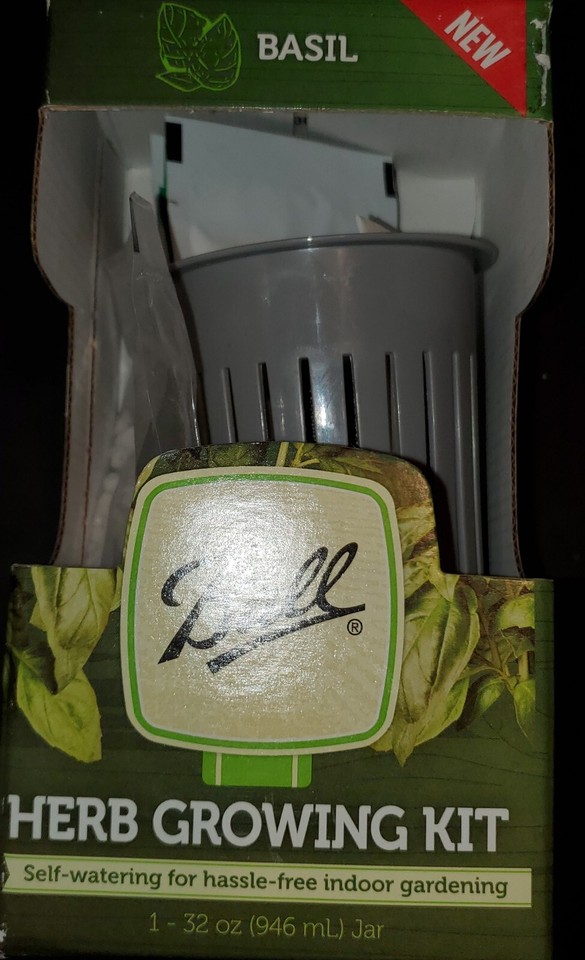 Basil Ball Herb Growing Kit Self-Watering Indoor Gardening Hydroponics ...