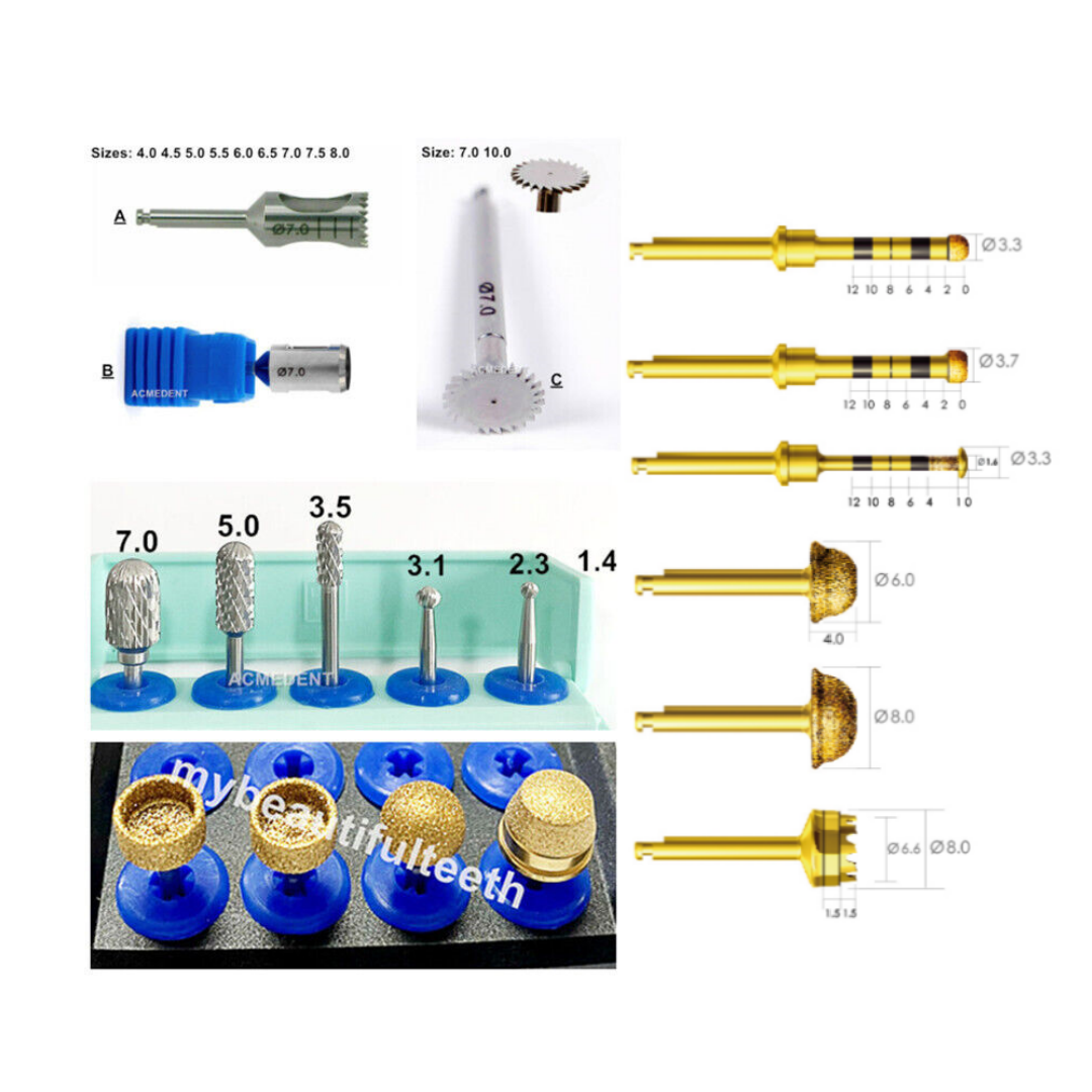 Dental Cutting Trephine Drill Implant Cutter Saw Disk Tissue Punch DASK ...
