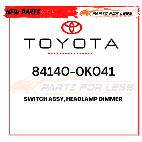 84140-0K041 TOYOTA GENUINE SWITCH ASSY, HEADLAMP DIMMER OEM | eBay