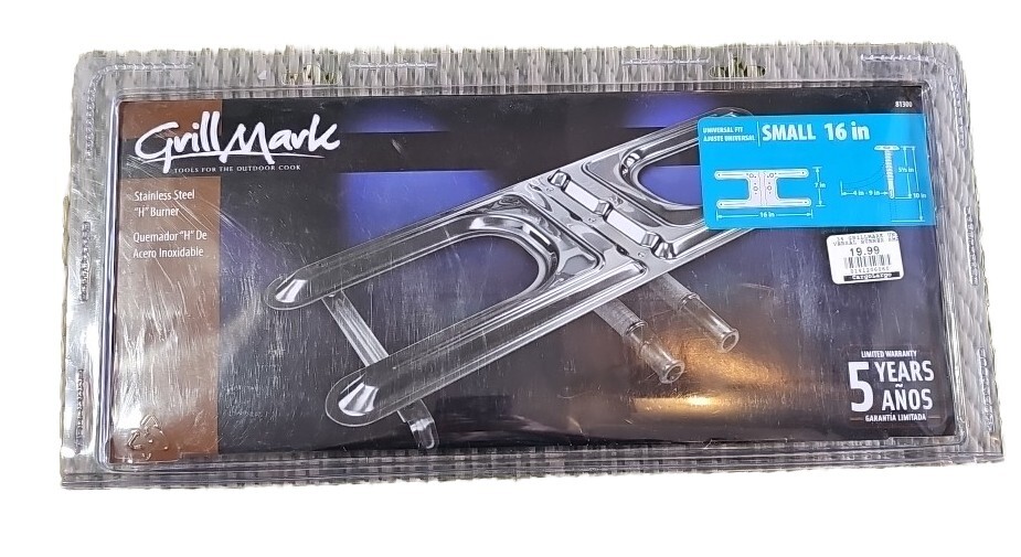 Grillmark 23515a Universal Burner Small 14" Stainless Steel for sale ...