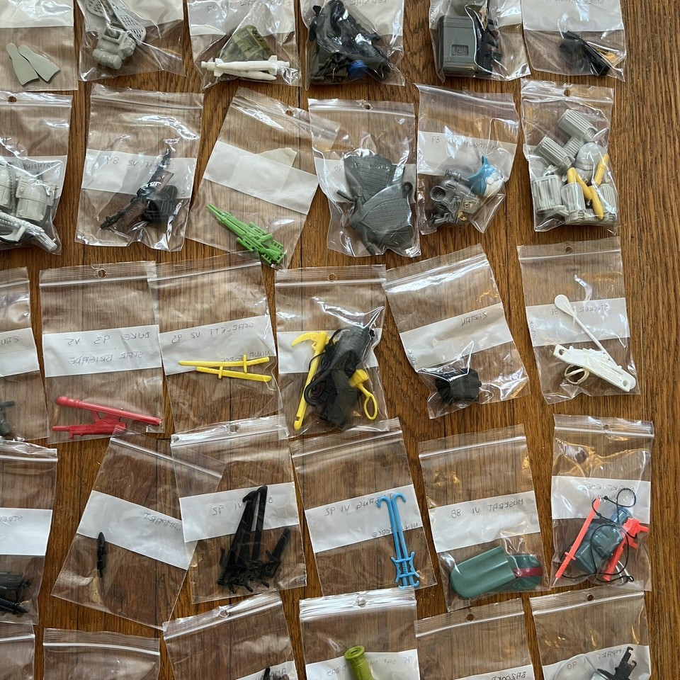 GI Joe Figure Accessories Lot 67 Bags Sorted | eBay