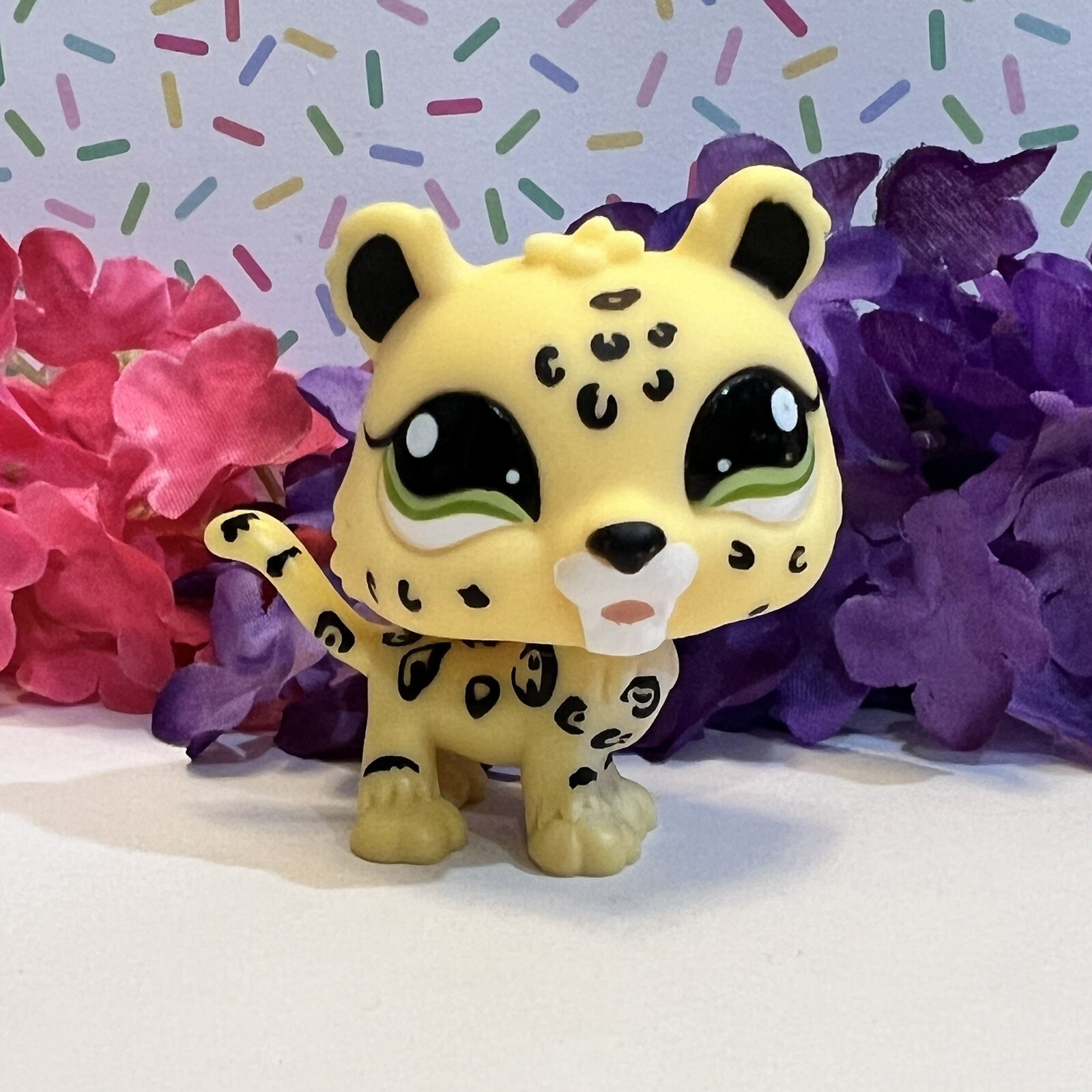 Authentic Littlest Pet Shop Lps 1419 Yellow Black Jaguar Leopard mail ...
