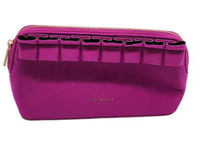 Ted Baker London Adalyn Fuschia Ruffle Toiletry Luxury Makeup Travel ...