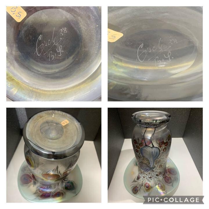 Eisch Studio Erwin Eisch Contemporary Art Glass Vase Made in Germany ...