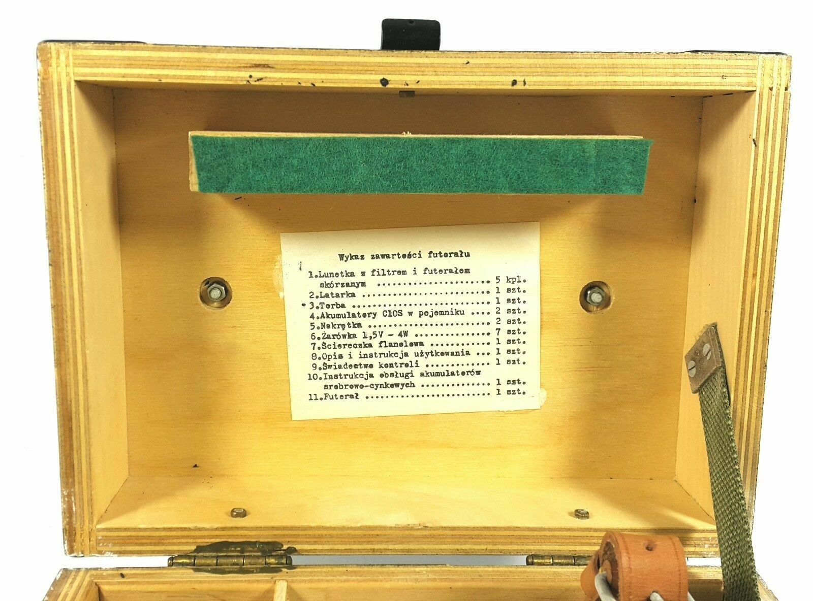 MILITARY VINTAGE WOOD CASE BOX CONTAINER EMERGENCY FIELD SURVIVAL BOX ...