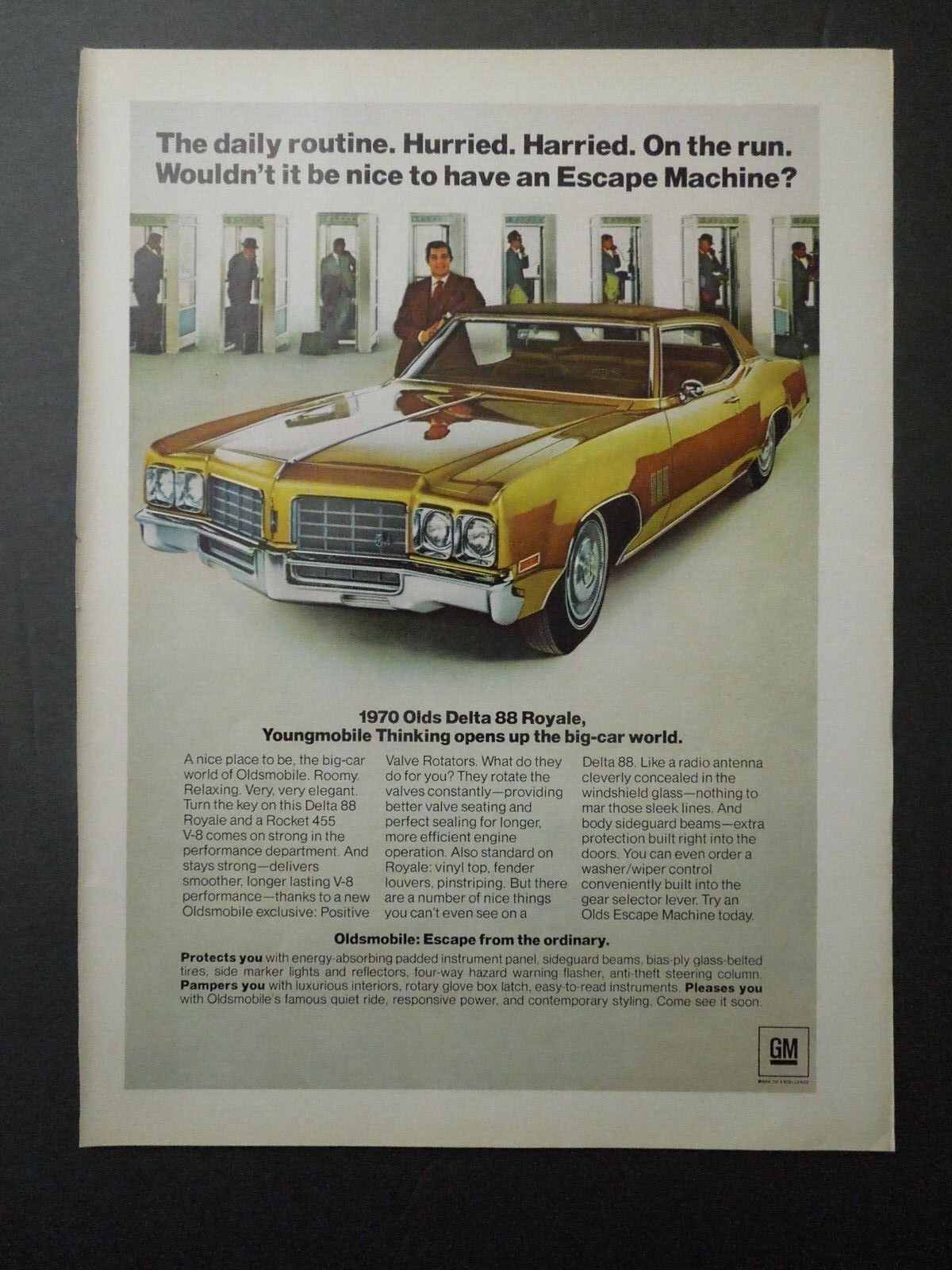 1970 OLDSMOBILE Delta 88 Royale Magazine Ad - Escape The Ordinary | eBay