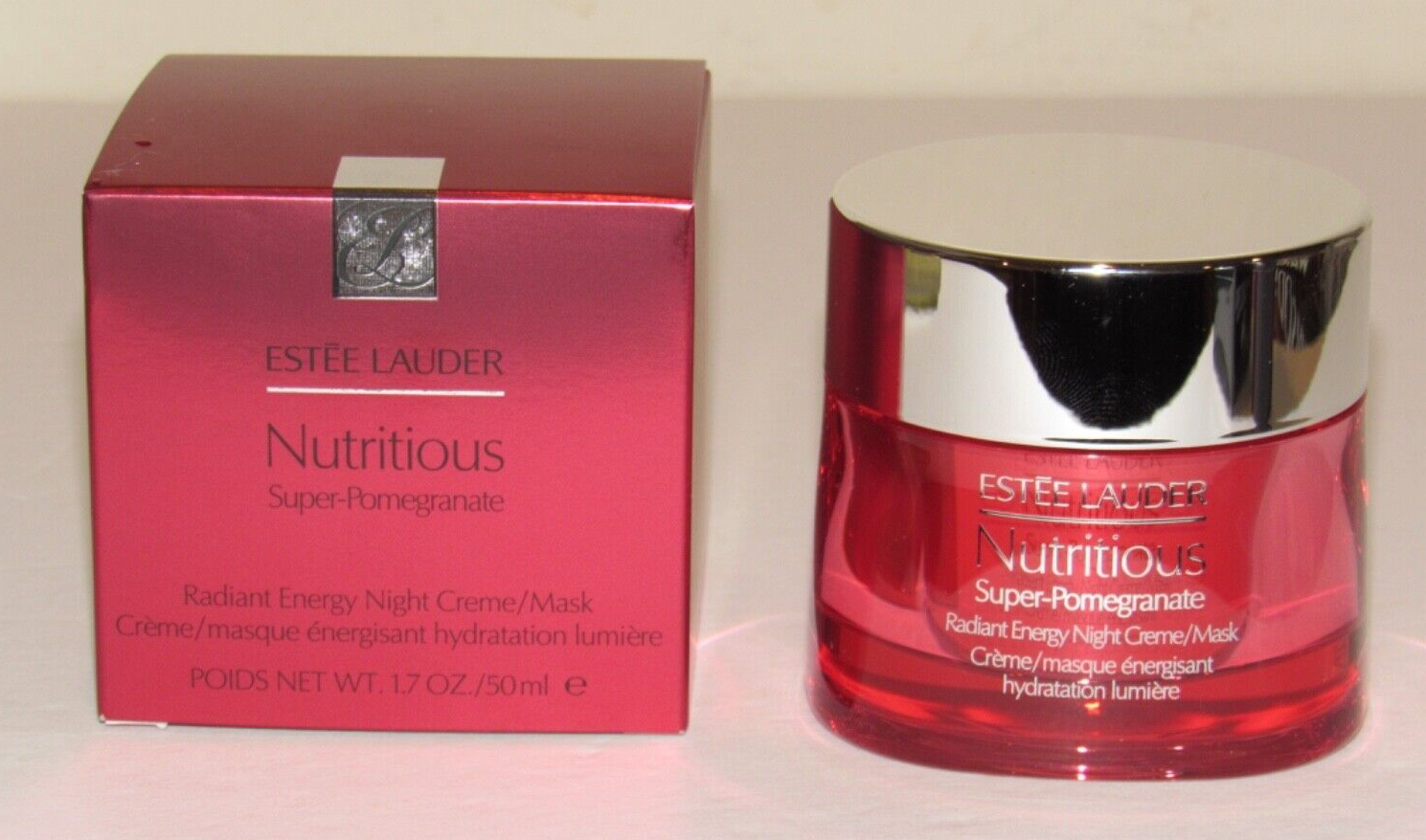 Estee Lauder Nutritious Super Pomegranate Night Creme Mask 1.7 Oz Full ...