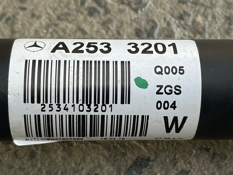 MERCEDES-BENZ AMG AWD DRIVE SHAFT PROPELLER OEM A2534103201 GLC63 E63 ...
