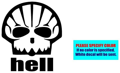 Hell Shell Parody Vinyl decal sticker Graphic Die Cut Car Truck Window ...