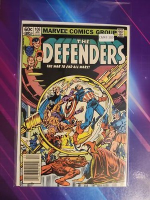 DEFENDERS #106 VOL. 1 8.0 NEWSSTAND MARVEL COMIC BOOK CM47-200 | eBay