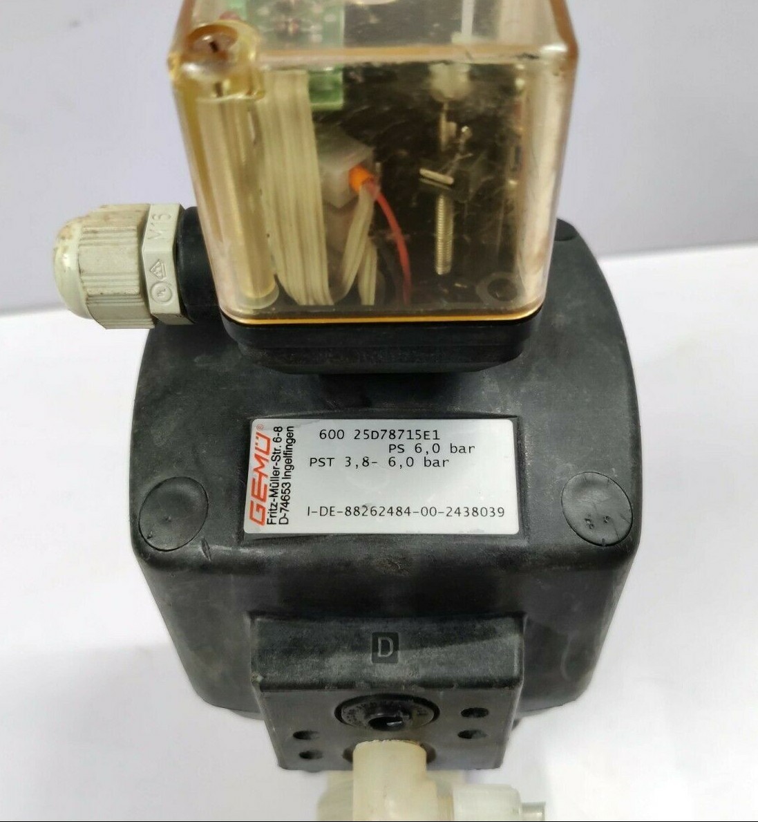 GEMU D-74653 PST 3, 8-6, 0 bar Valve with Relay | eBay