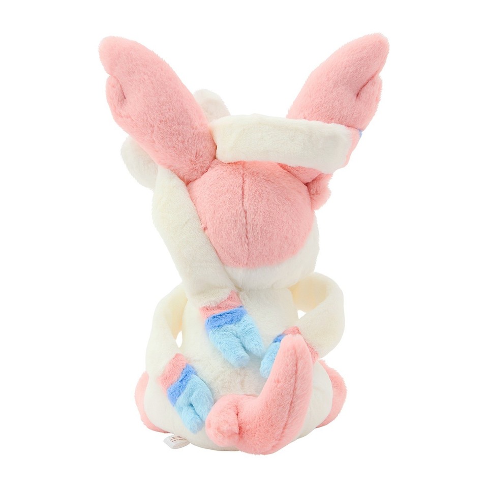 Pokemon Center Original Sylveon Fluffy Hugging Plush toy Comfy Friends ...