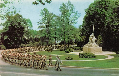Marines Marching Past Iwo Jima Monument Quantico Virginia VA MCM | eBay