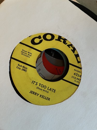 JERRY KELLER~WHAT WILL I TELL MY DARLING? / IT'S TOO LATE VG+ teener | eBay