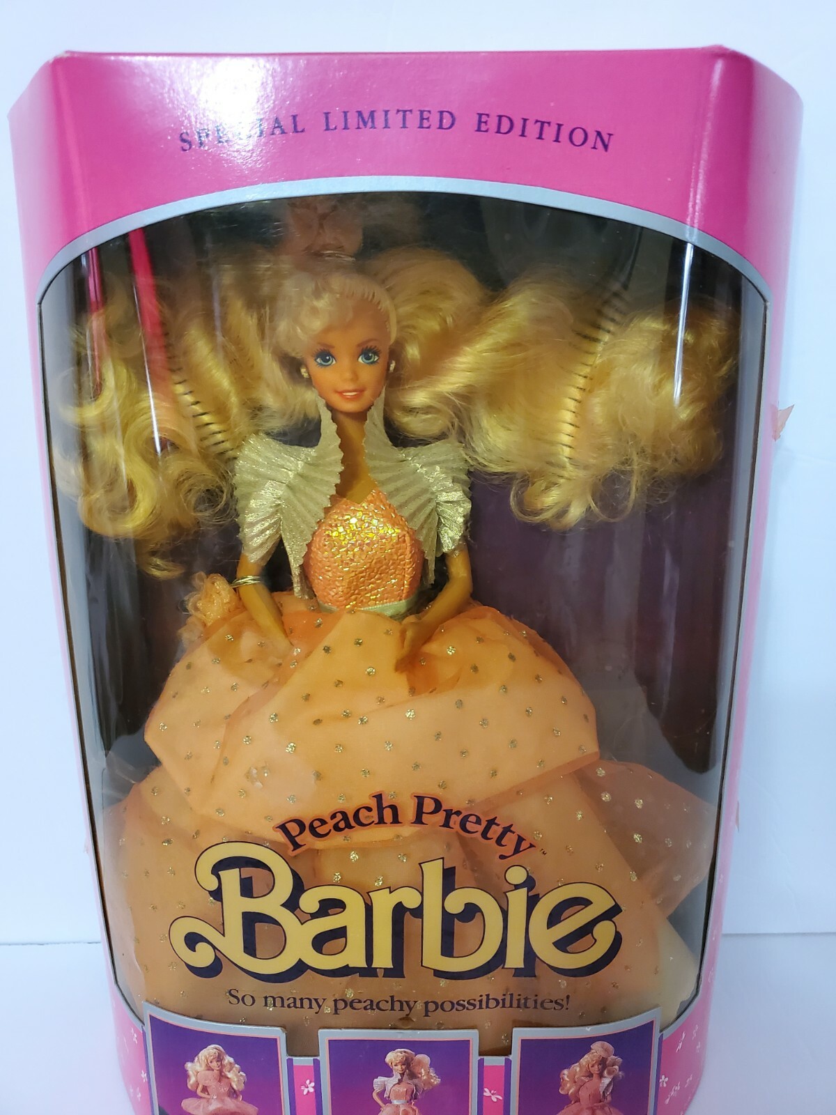 1989 Peach Pretty Barbie Doll Mattel Special Limited Edition Change ...