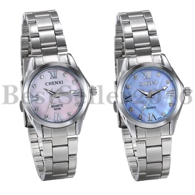 Stainless Steel Women Roman Numerals Watches Luxury Dress Analog Wrist ...