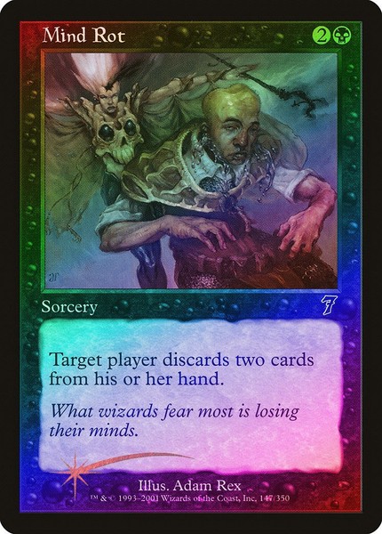 Mind Rot Foil 7th Edition Pld-sp Black Common Magic The Gathering Card ...