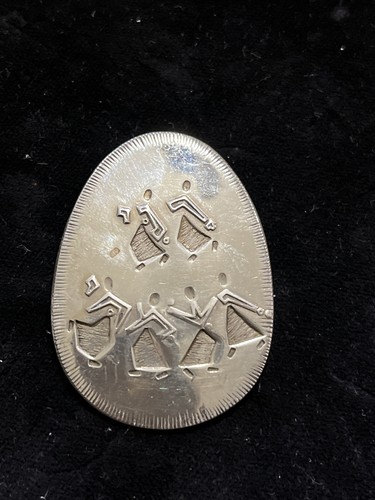 Vintage Signed M KATZ Jerusalem Sing Rejoice Brooch Pin Zechariah Torah ...