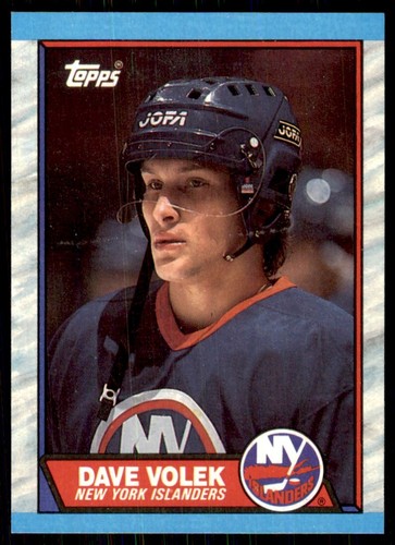 1989-90 TOPPS DAVID VOLEK RC NEW YORK ISLANDERS #85 | eBay