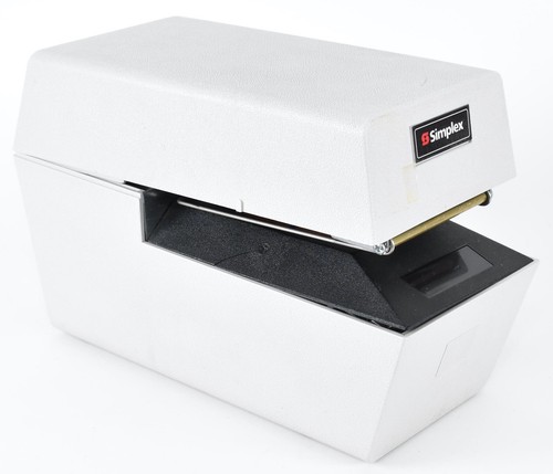 Simplex 1307-9002 Time Stamp Recorder Clock with Key | eBay Australia