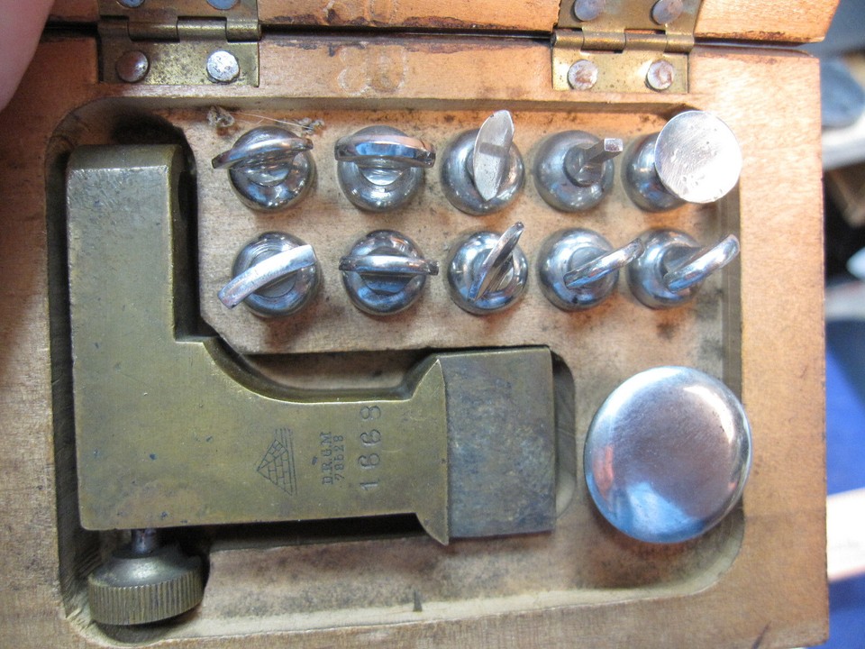 Watchmaker Pocket Watch Case Dent Repair Tool Set Kit Germany complete ...