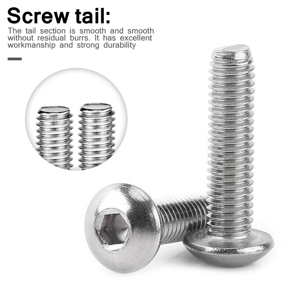 500Pcs Set Fully Threaded Hex Screw Bolts and Nuts M3 M4 M5 Fixing Kit ...