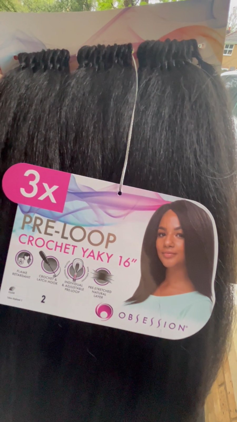 Obsession Synthetic Braid Straight Hair Extension - PRE LOOP CROCHET ...