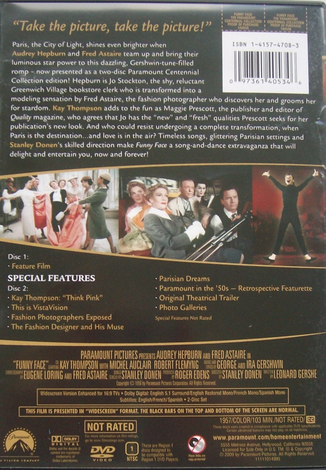 Funny Face: Centennial Collection (DVD, 2009, LN) Audrey Hepburn, Fred ...