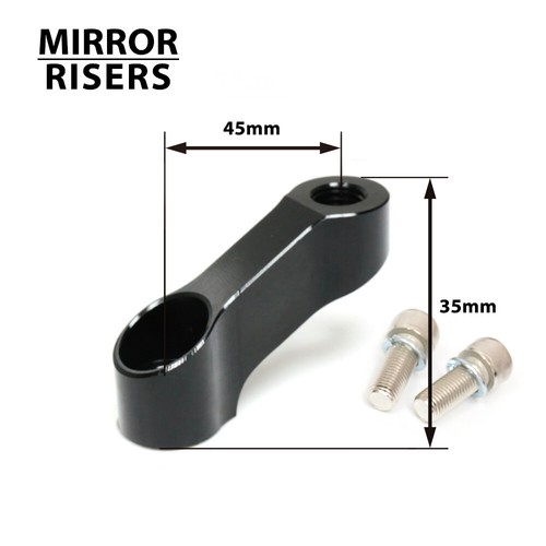 2018-2020 19 Honda Monkey 125 Mirror Riser Extenders Left Black ...