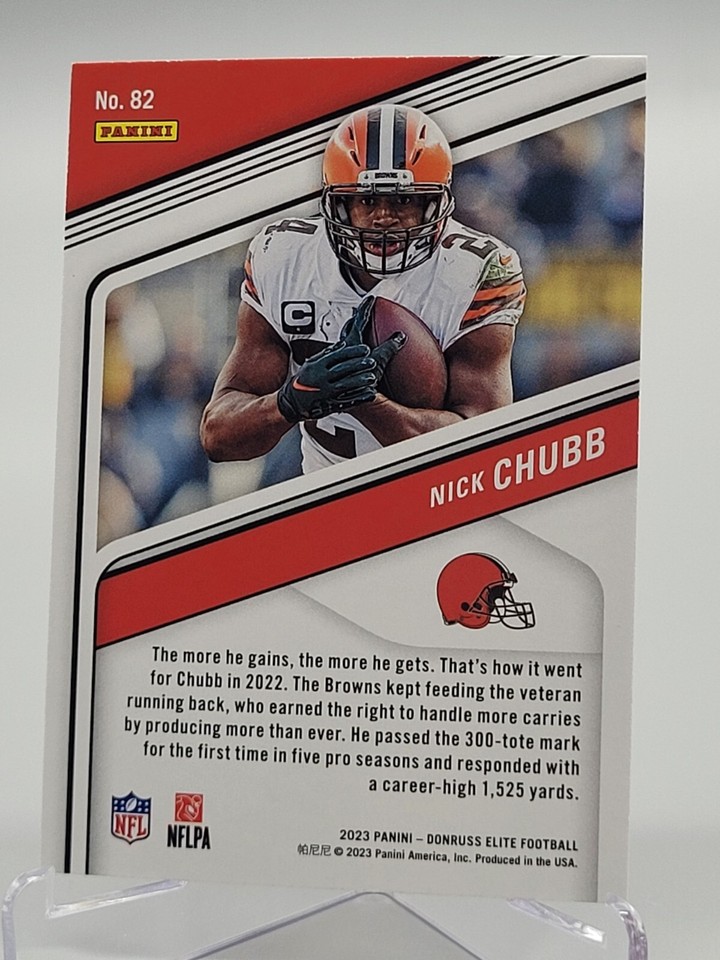 2023 PANINI DONRUSS ELITE NICK CHUBB BASE FOOTBALL CARD CLEVELAND ...