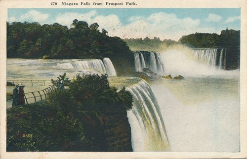 View from Prospect Park - Niagara Falls NY, New York - pm 1920 - WB ...