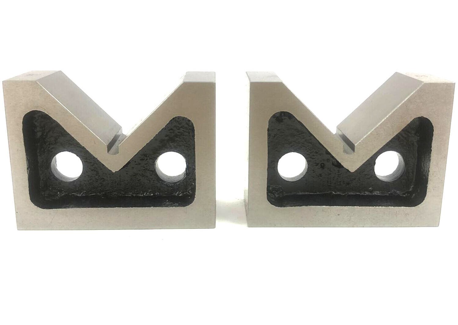 Pair of Cast Iron VEE BLOCKS 4" Inch Parallels Measuring Tools V Block ...
