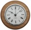 Caravan Clock, Motorhome Clock, Oak Clock White Roman dial with silver ...