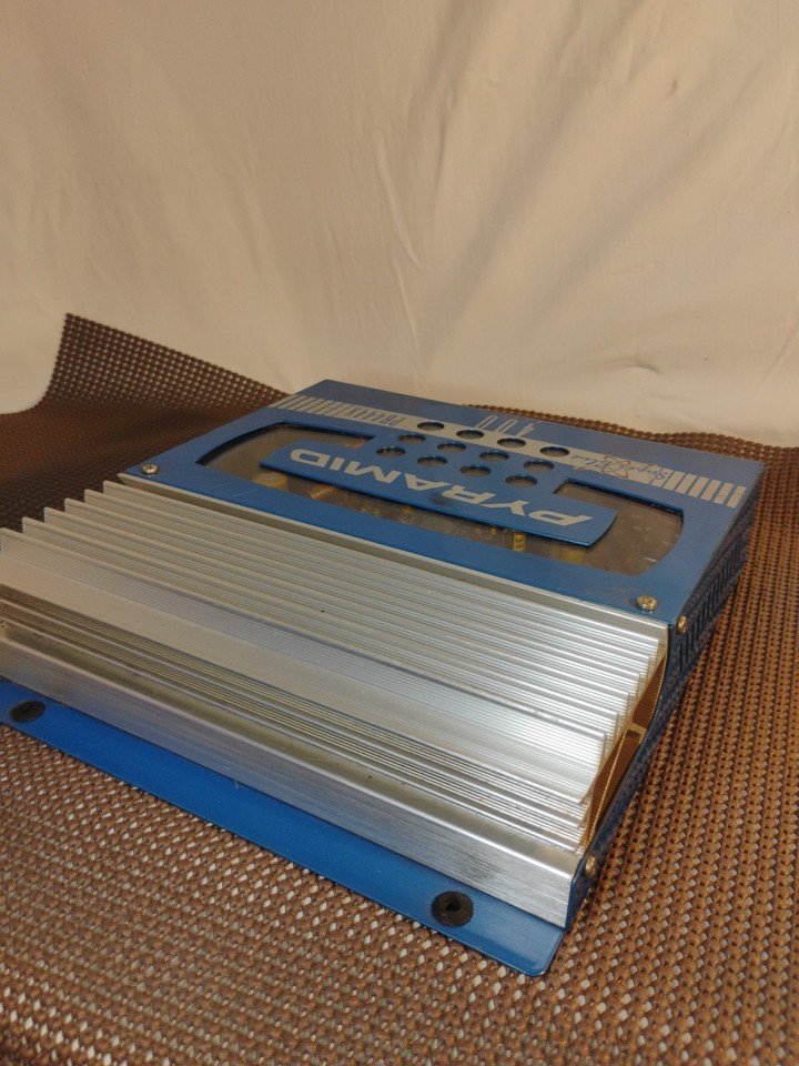 🔥Pyramid Super Blue PB444X 2-Channel Car Amplifier Old School Audio Amp ...