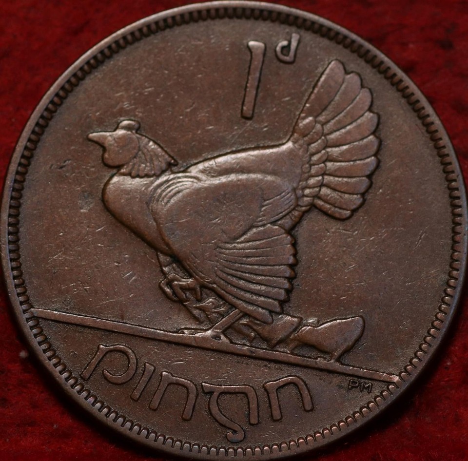 1937 Ireland 1 Penny Copper Foreign Coin | eBay