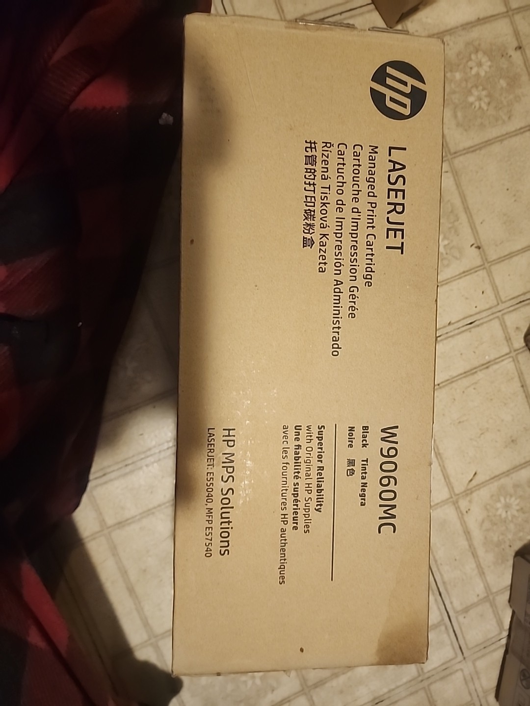 HP LaserJet W9060MC Black Managed Print Cartridge New Sealed With Open ...