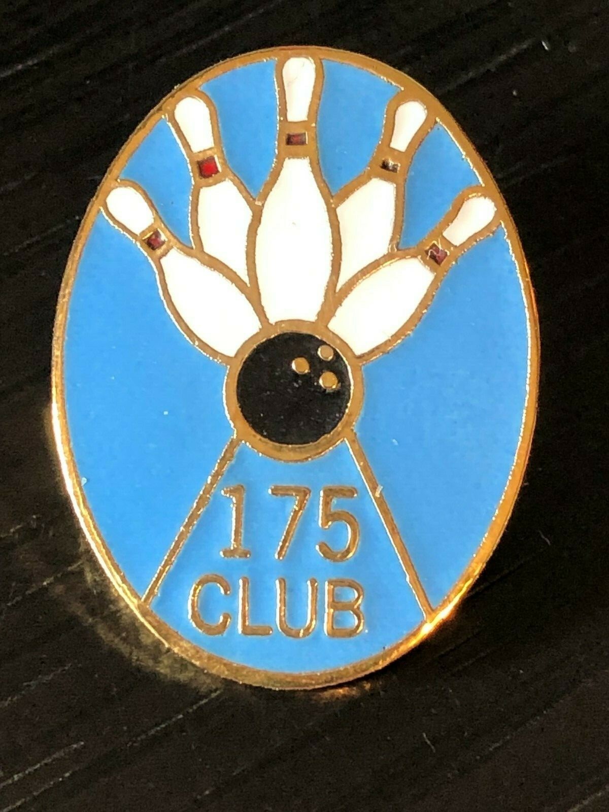Vintage Collectible Bowling 175 Club Colorful Metal Pinback Lapel Pin ...