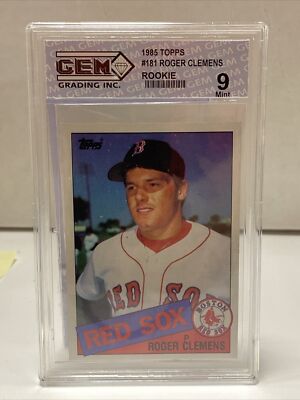 1985 Topps #181 Roger Clemens Rookie GEM 9 RC Mint | eBay