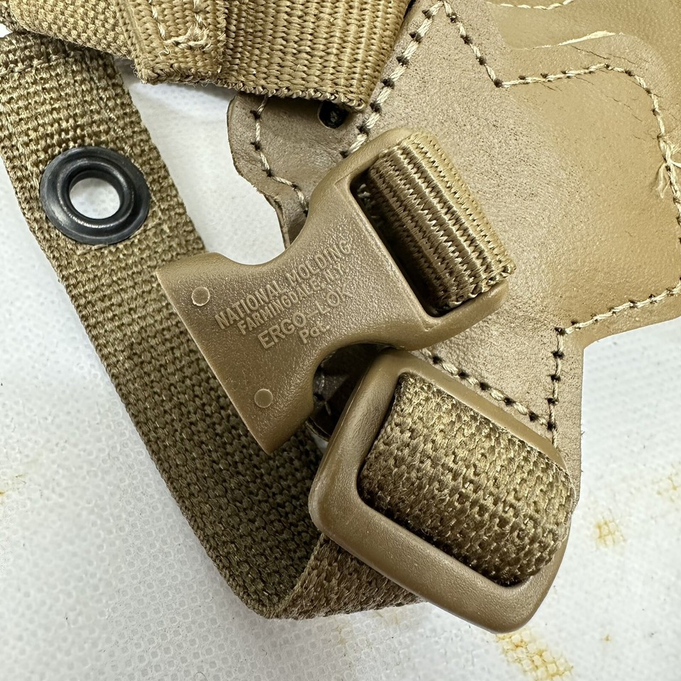 XL USMC LWH Lightweight Helmet 4-Point Chinstrap Harness Marines Coyote ...